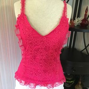 Lipstick Boutique | Tops | Hot Pink Camisole Summer Top Size M | Poshmark